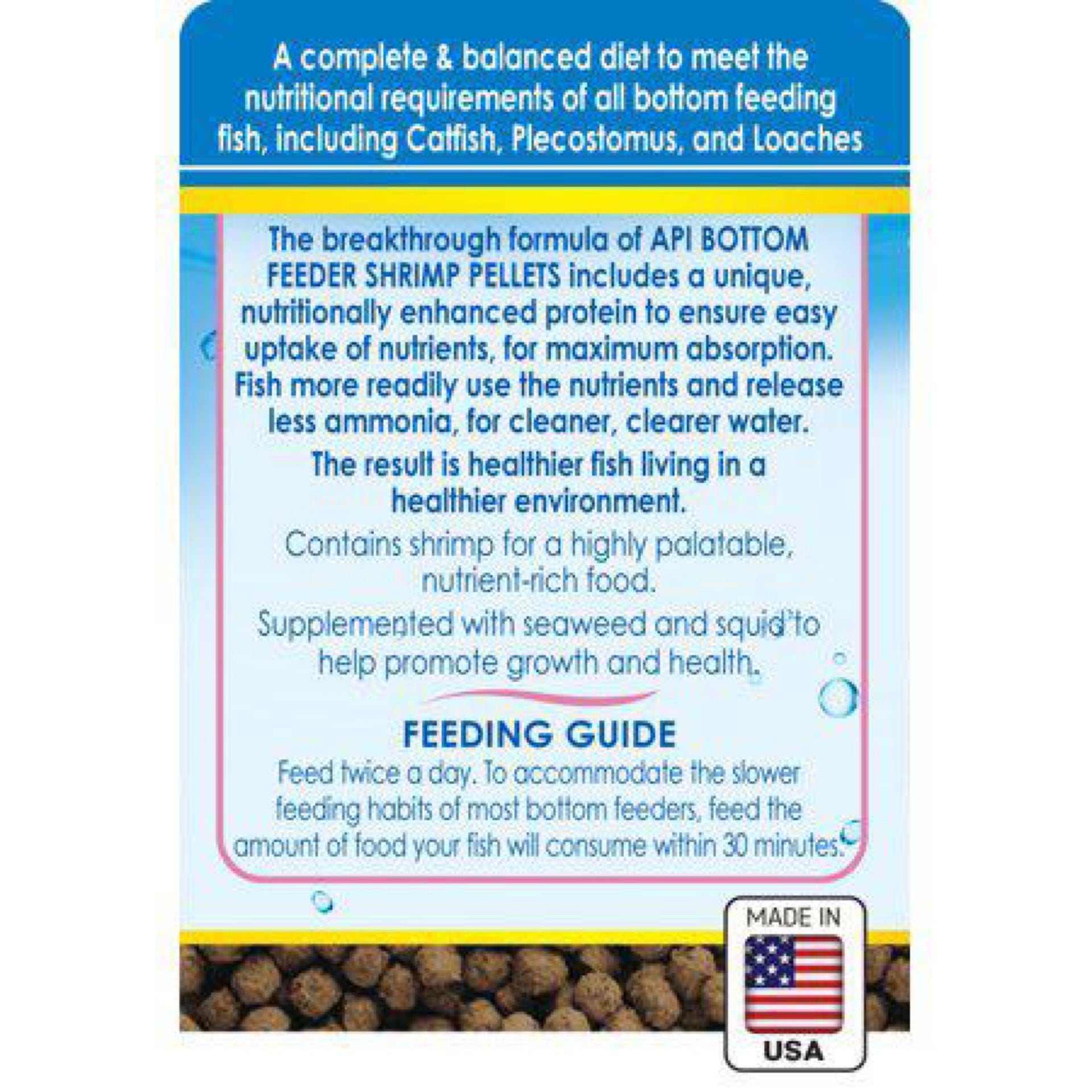 API Bottom Feeder Shrimp Pellets | Fish Fix